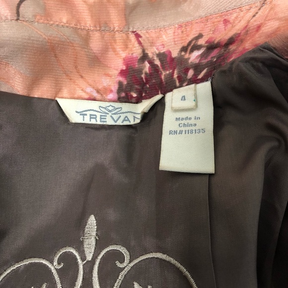 Trevan | Jackets & Coats | Trevan Peach Silk Blend Bell Sleeve Blazer ...